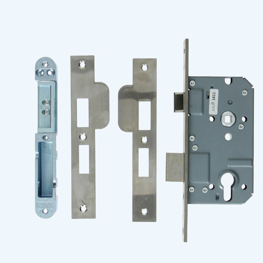 Serrure à encaster jour-nuit AXA droite SKG en acier inox PC72