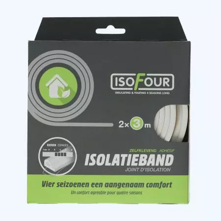 Tochtband EPDM type UNI 9 x 6 mm wit kopen | Ecotools.be