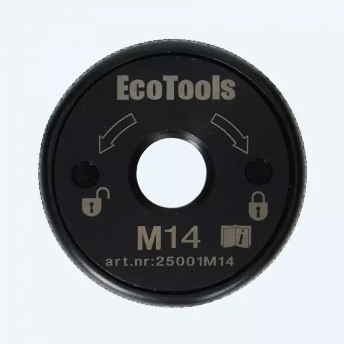 Snelspanmoer M14 voor haakse slijper kopen | Ecotools.be